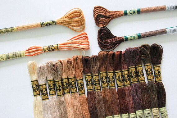 21x DMC Brown Shades Dmc Floss DMC Kit Dmc Threads Dmc - Etsy Australia