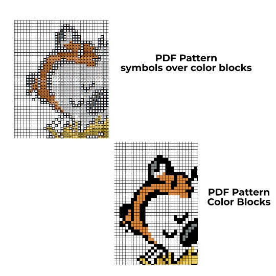 Digital Cross Stitch Pattern - Stitch Count 101 X 98 Stitches/ Instant ...