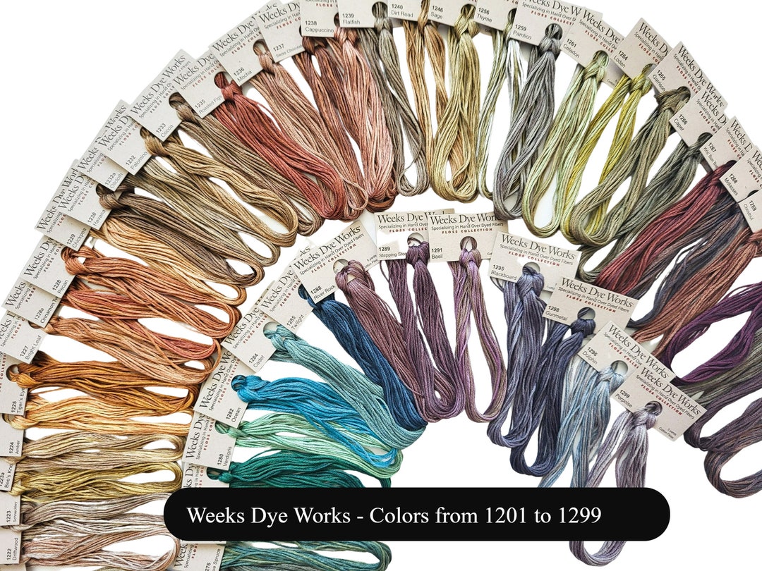 Weeks Dye Works - Colors From 1201 to 1299 *flat Shipping* / Hand Over ...