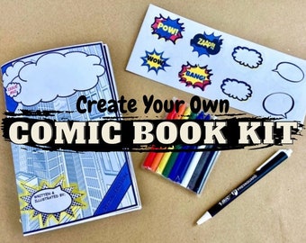Kids Comic Book Kit - Etsy