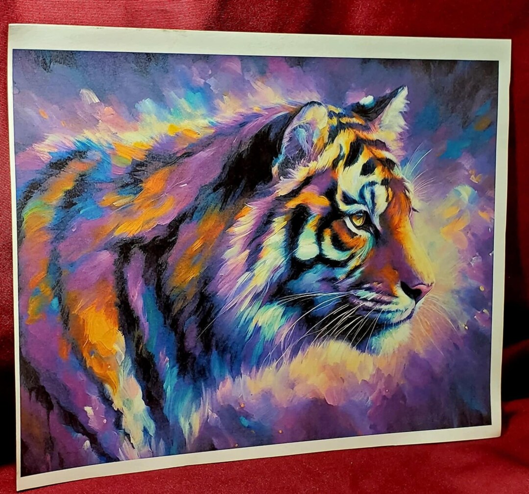 Art Print of Original Painting "lsu Tiger" - Etsy