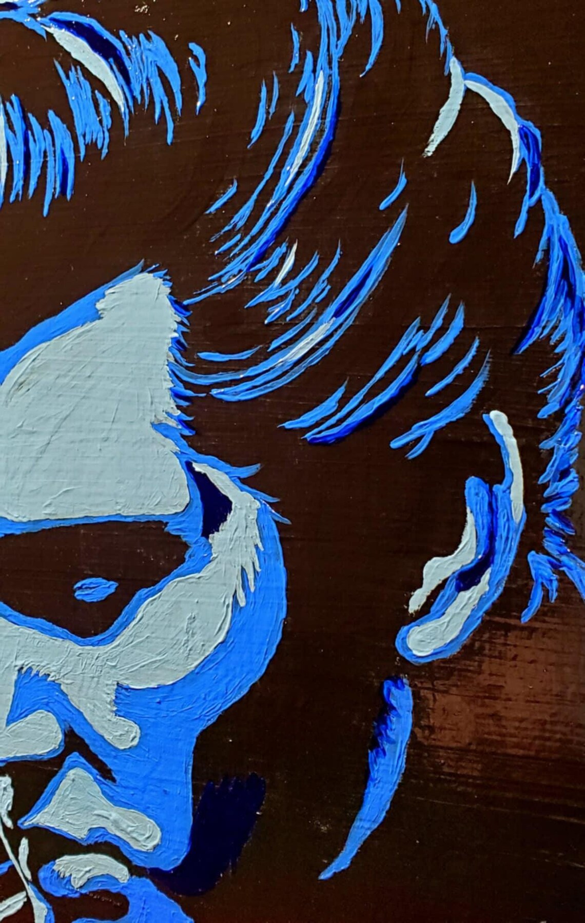 Original Painting of Elvis Presley on Canvas "blue Mood" - Etsy