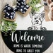 Pet Welcome Sign/ Dog Welcome Sign/ Pet Portrait Door Sign ...