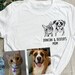 Custom Dog Caricature Shirt, Pet Portrait T-shirt, Personalized Pet ...