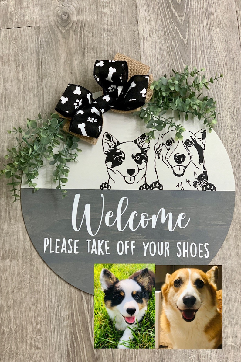Interchangeable Pet Welcome Sign, Welcome Home Sign, Pet House Sign ...