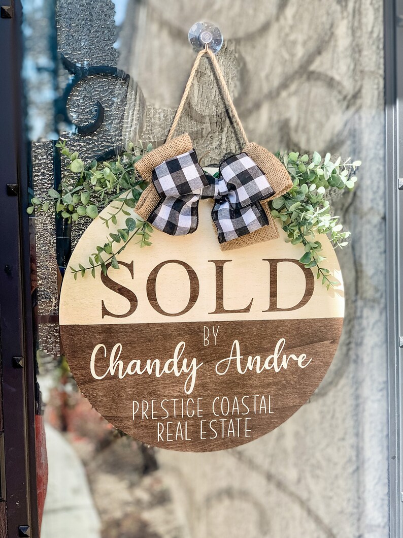 Realtor's Sold Sign Realtor's Gift Realtor Closing - Etsy