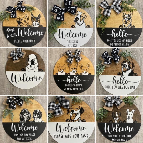 Hanging Door Sign - Etsy