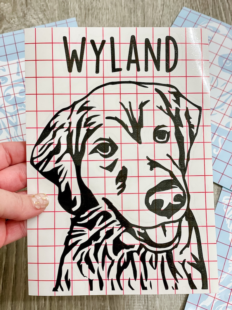 Dog Car Decal/ Custom Dog Decal/ Custom Pet Sticker/ Custom - Etsy