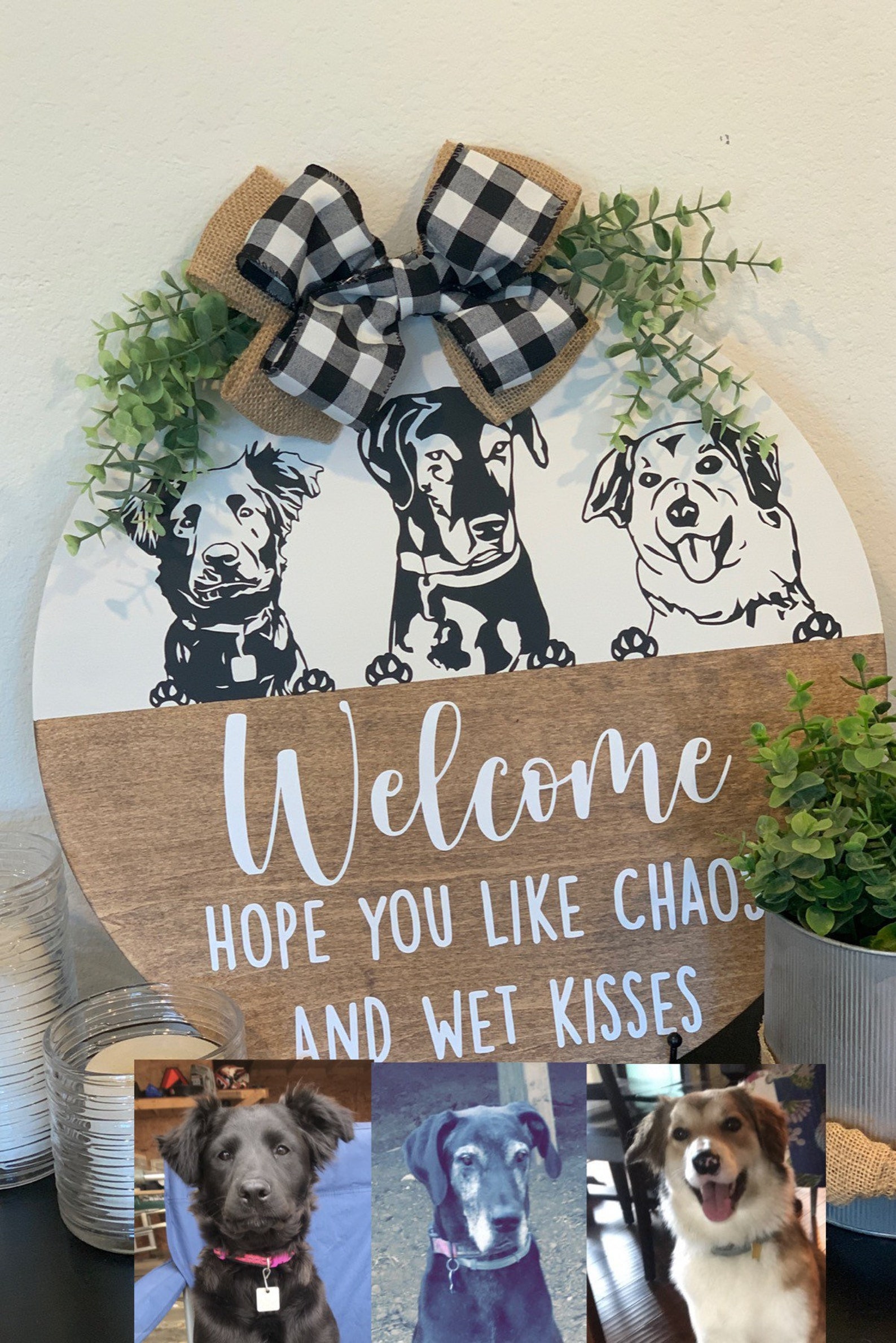 Interchangeable Pet Welcome Sign, Welcome Home Sign, Pet House Sign ...