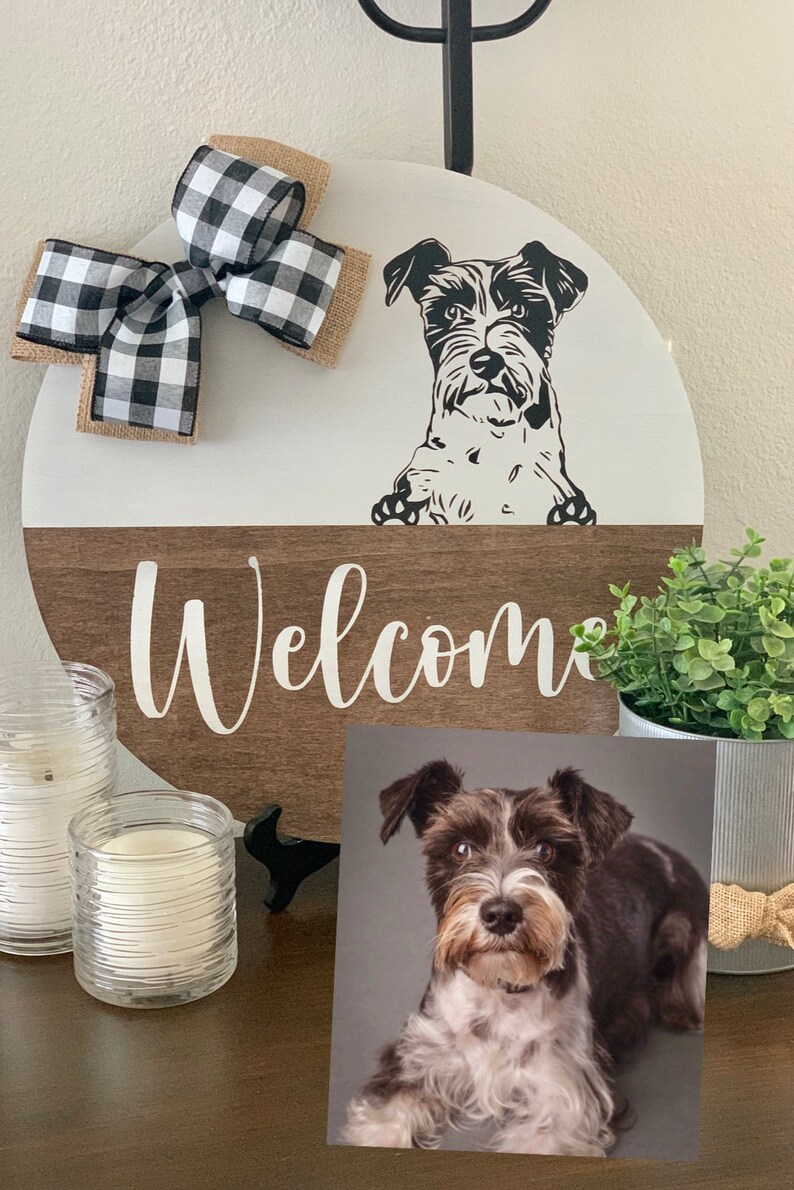 Dog Welcome Sign Dog Door Hanger Personalized Welcome Sign - Etsy