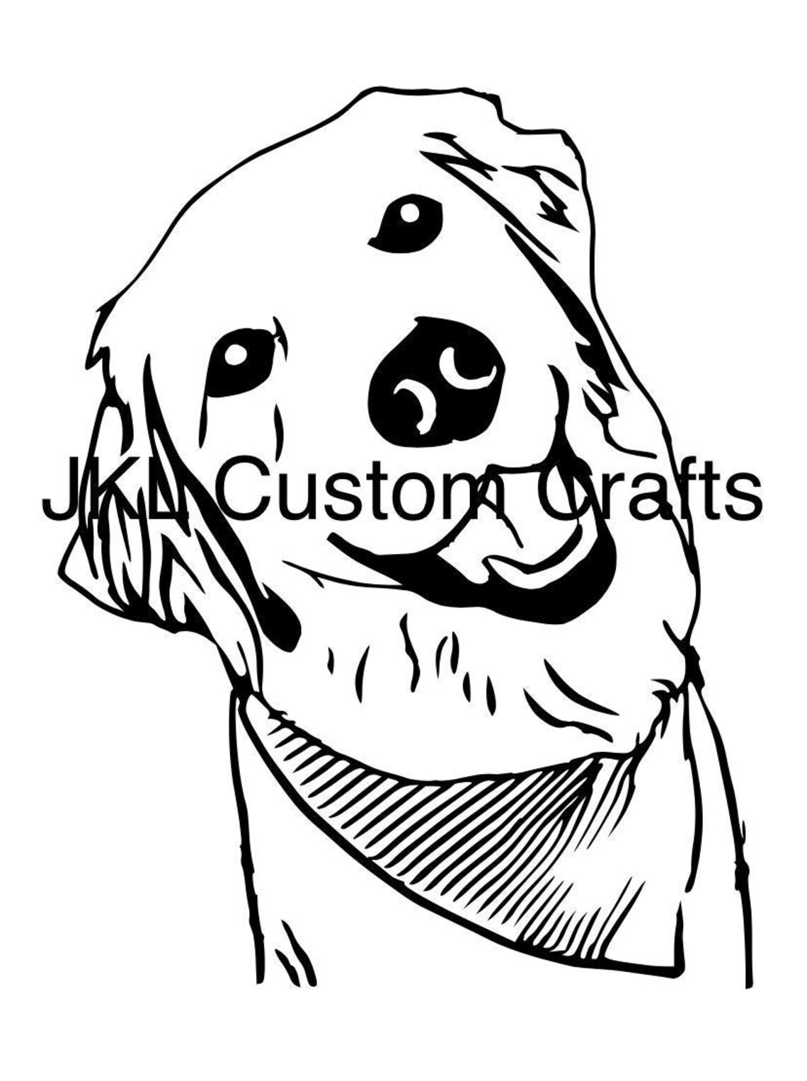 Golden Retriever SVG/ Smiling Dog SVG/ Dog Svg Ornament/ Pet Svg Cricut ...