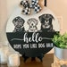 Dog Welcome Sign Dog Door Hanger Personalized Welcome Sign - Etsy