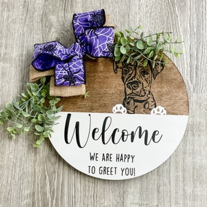 Fall Dog Wreath, Fall Decor, Autumn Door Hanger, Front Door Wreath ...