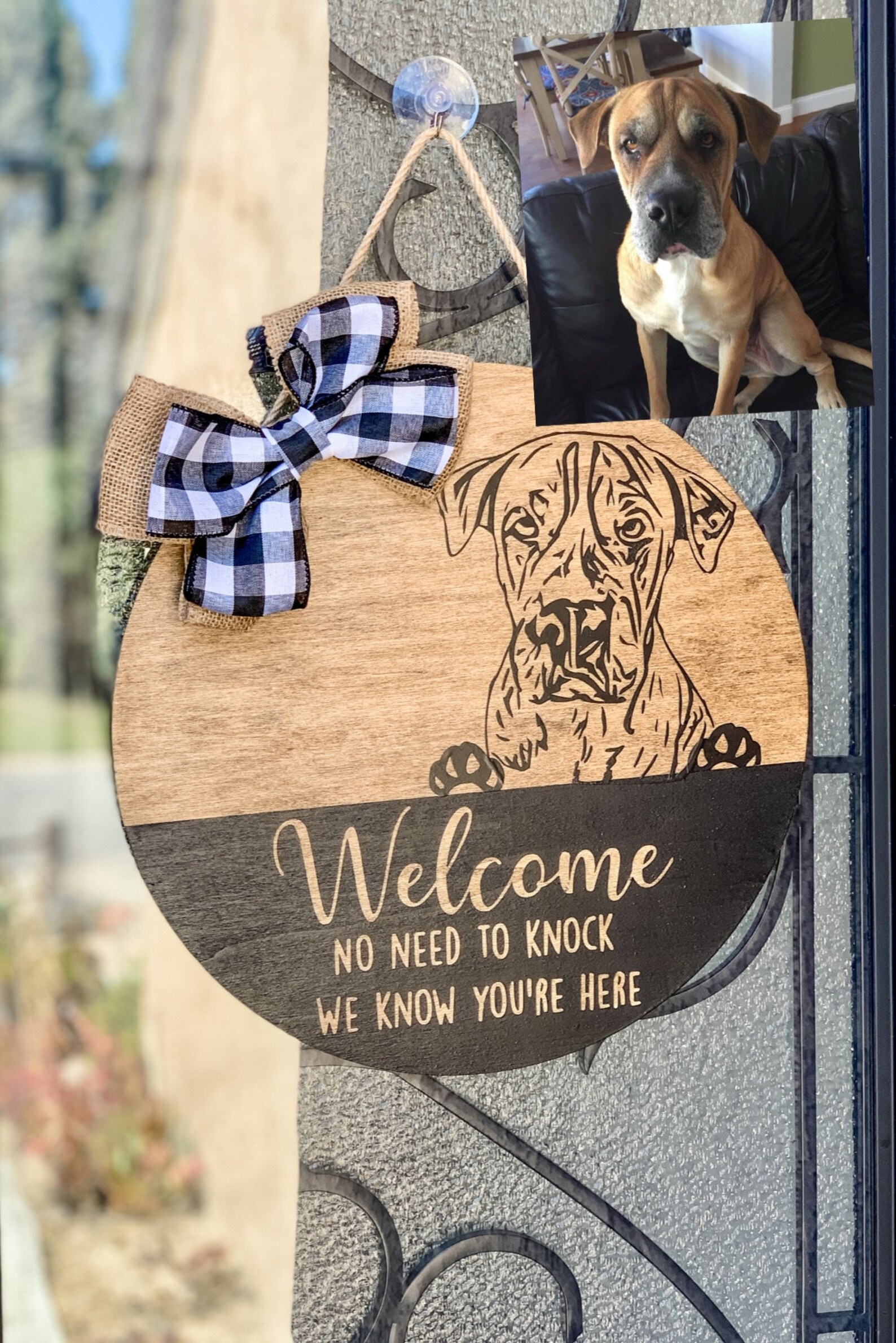 Custom Personalized Pet Door Hanger Plaque Pet Front Door - Etsy