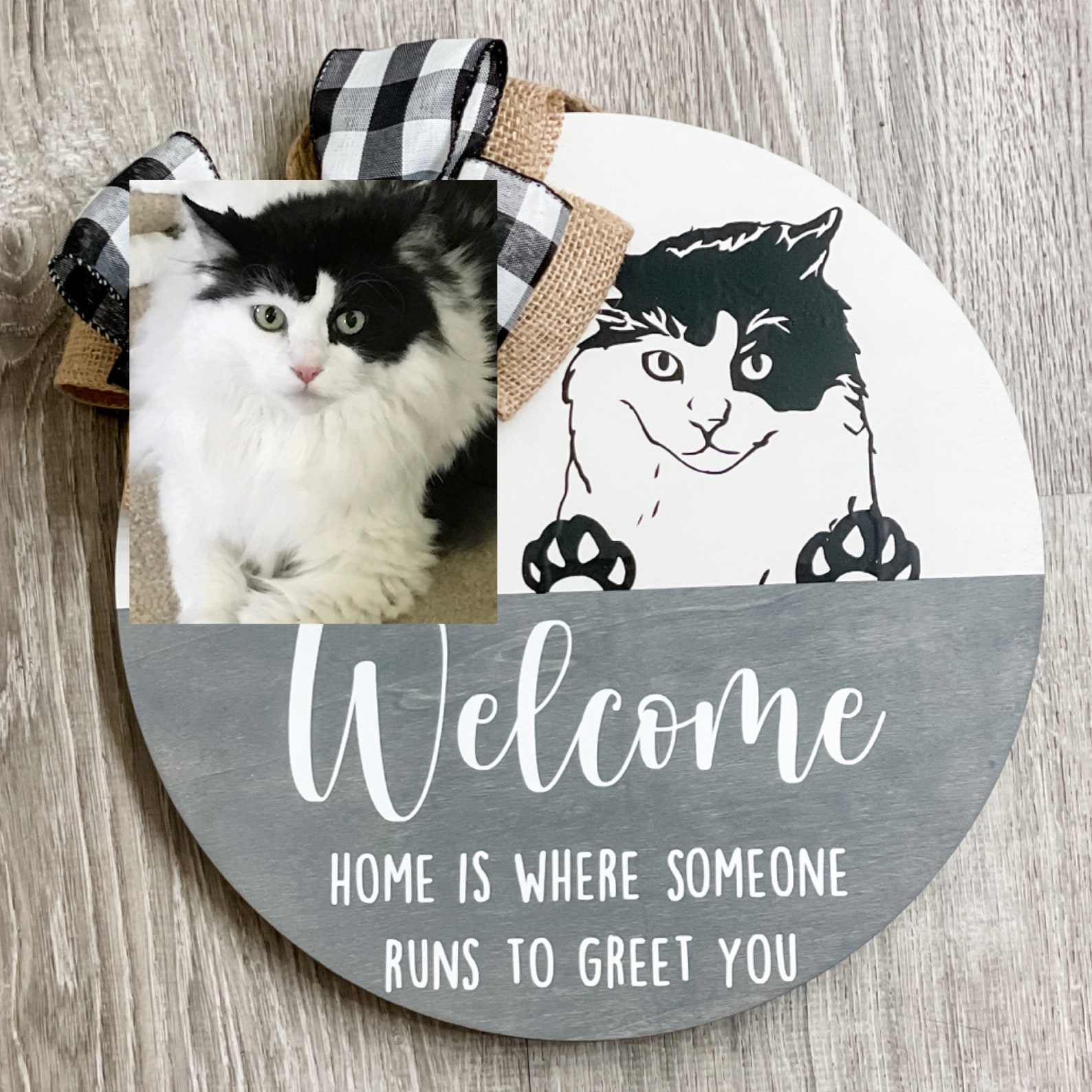 Pet Welcome Sign Pet Welcome Door Hanger Pet Portrait - Etsy
