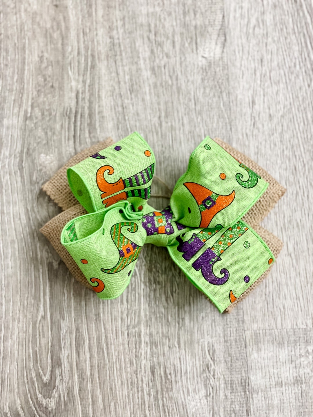 Halloween Witches Wreath Bow/ Spooky Fun Fall Bow for Welcome Sign/fall ...
