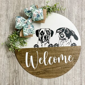 Fall Dog Wreath, Fall Decor, Autumn Door Hanger, Front Door Wreath ...