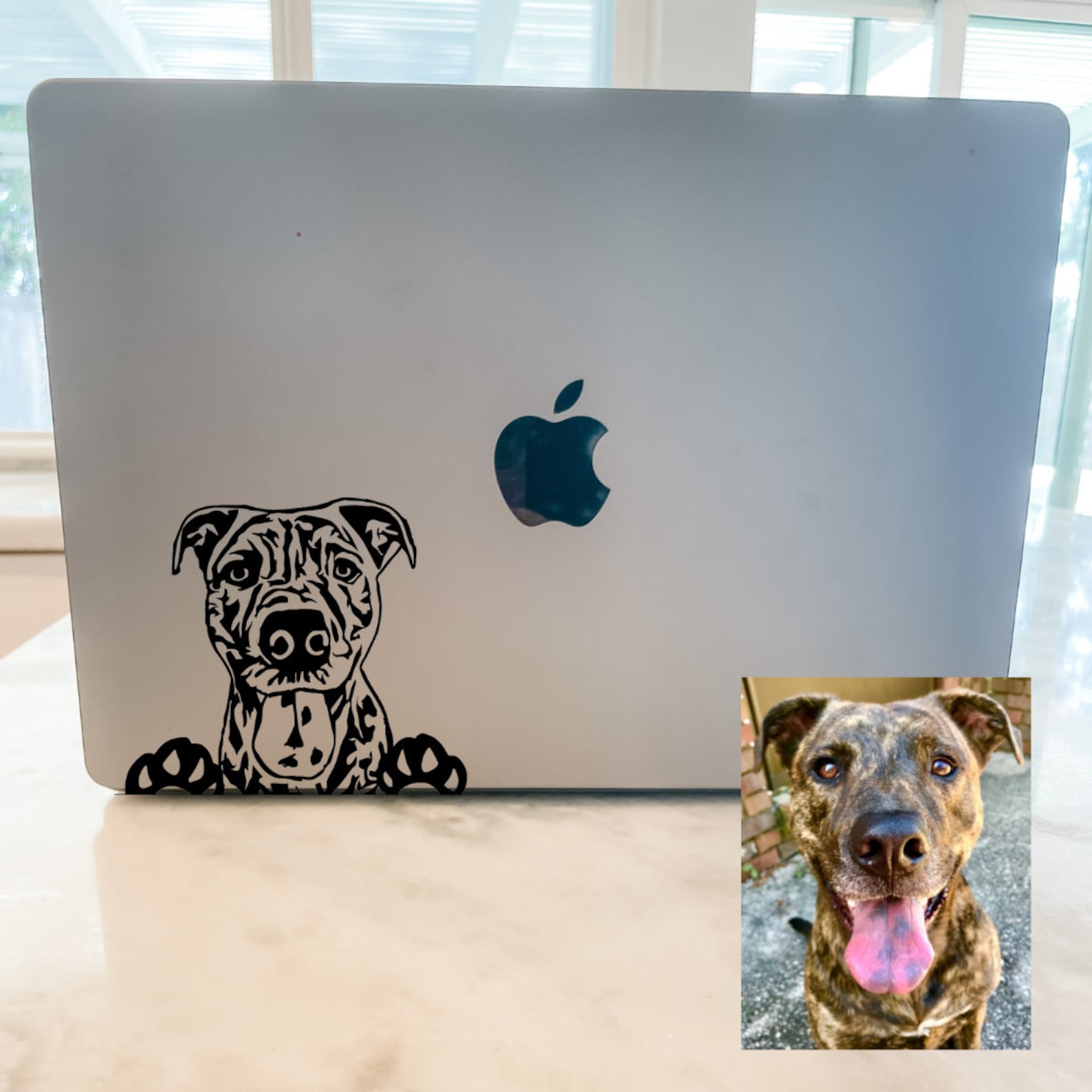 Custom Pet Portrait Decal Dog Decal Dog Car Decal Cat - Etsy