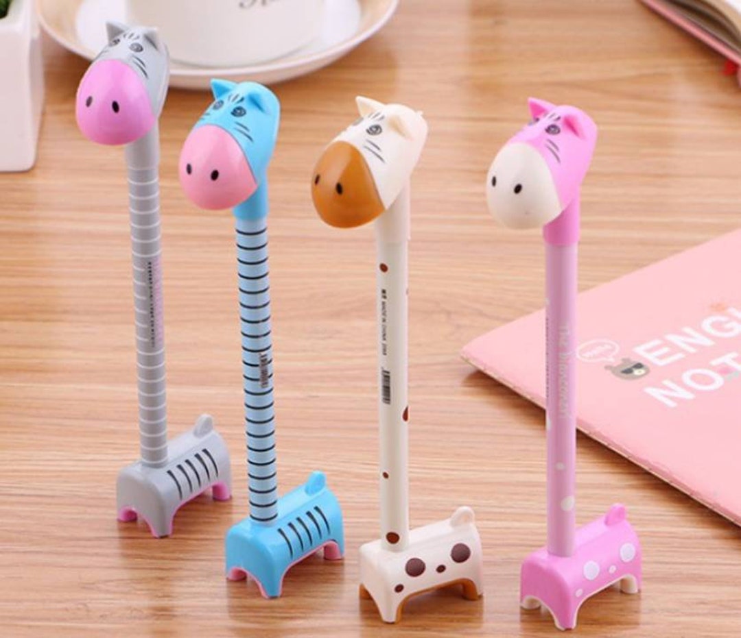 Cute Giraffe Design Ball Pen 0.5mm Blue Ink - Etsy