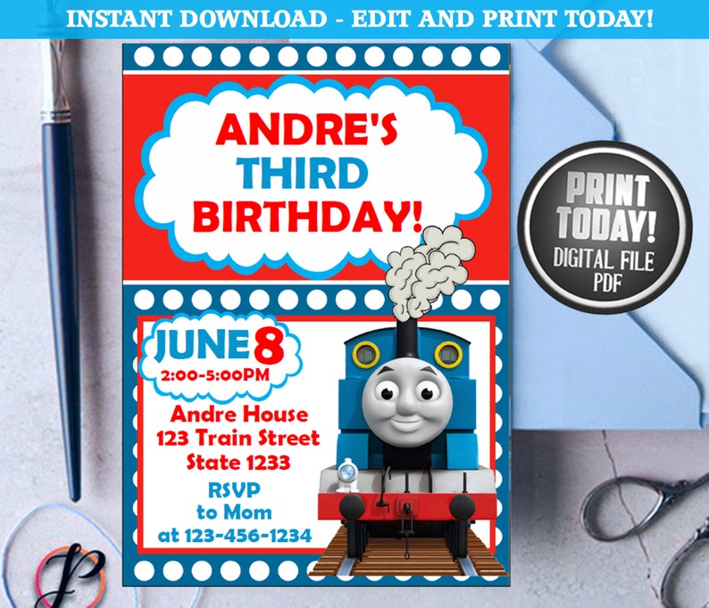 Thomas Personalized Invitations