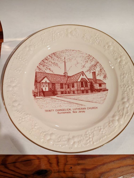 Lutheran Church Collectors Plate Trinity Evangelical Runnemede - Etsy