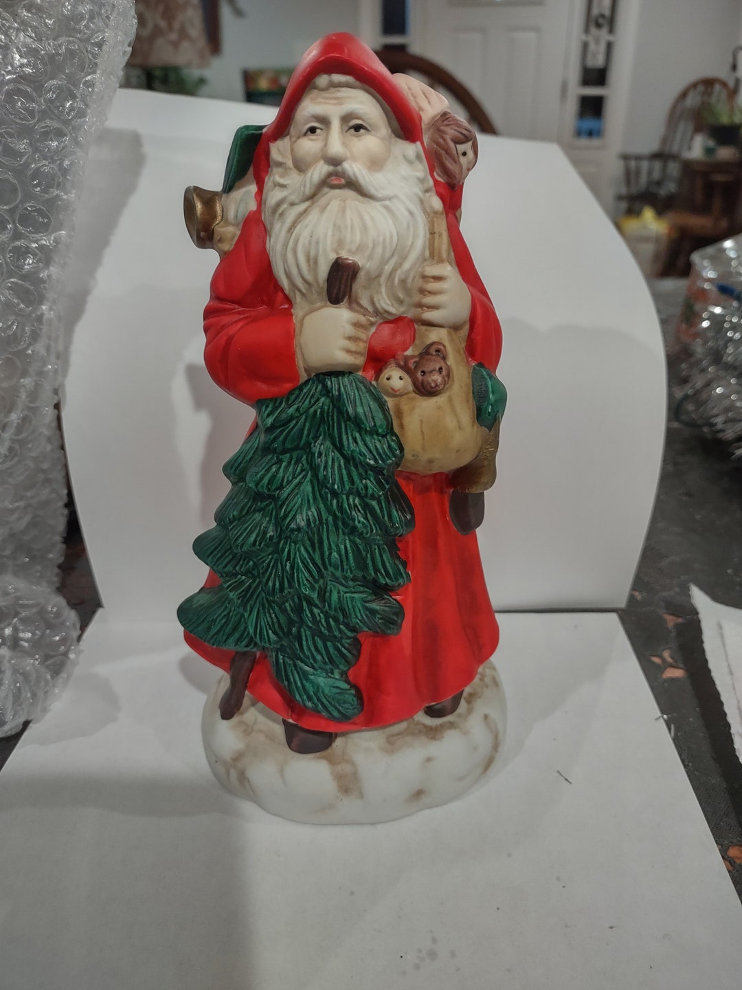 Vintage Santa Claus Figurine New in Box - Etsy