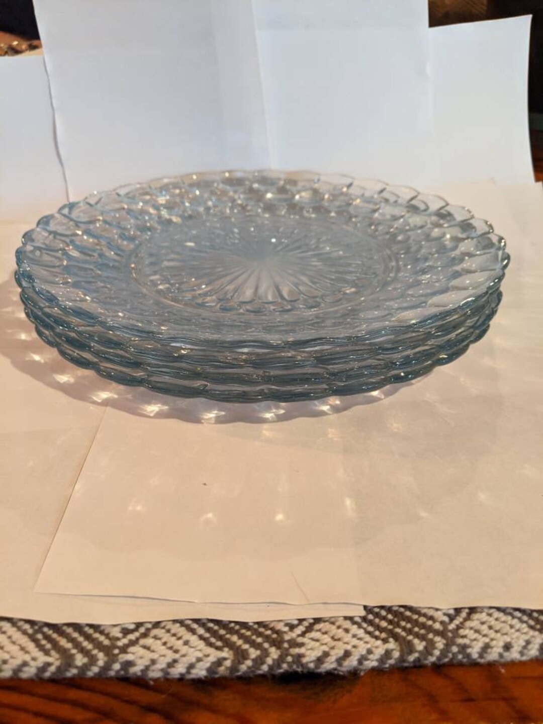 Anchor Hocking Blue Sapphire Bubble Glass - Etsy