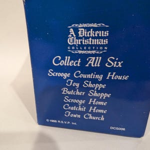 A Dickens Christmas Collection "town Church" Cold Cast Cottage - Etsy