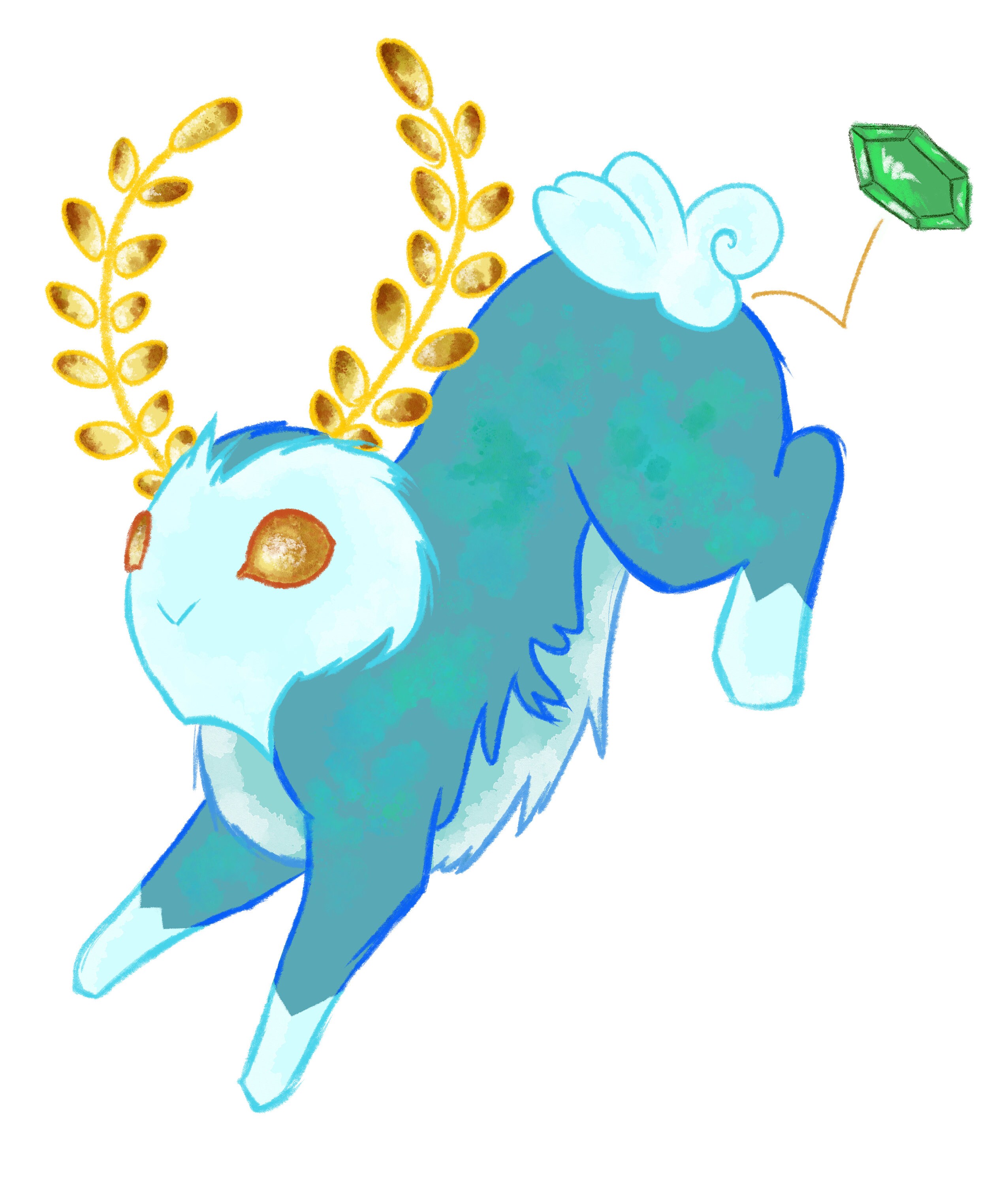 Jumping Blupee 2.5 / 3 Vinyl Zelda Sticker Decal Totk - Etsy