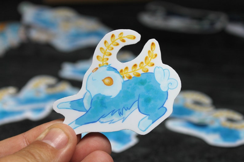 Jumping Blupee 2.5 / 3 Vinyl Zelda Sticker Decal Totk Two Versions ...