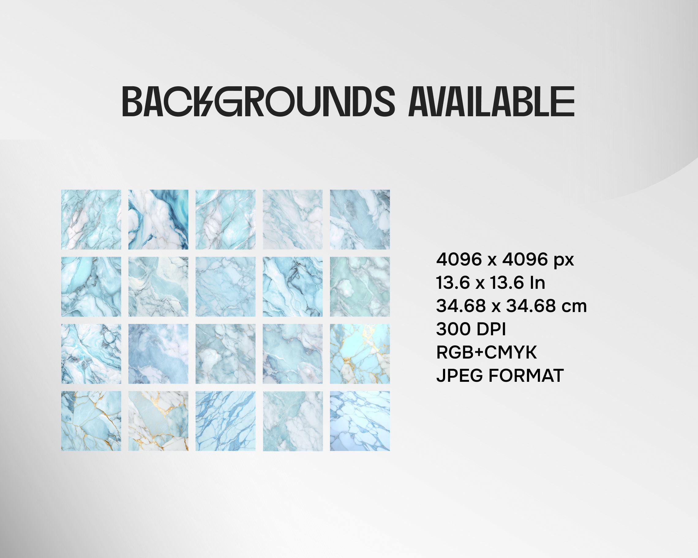 20 Blue Marble Digital Papers Marble Textures Texture for Scrapbooking ...