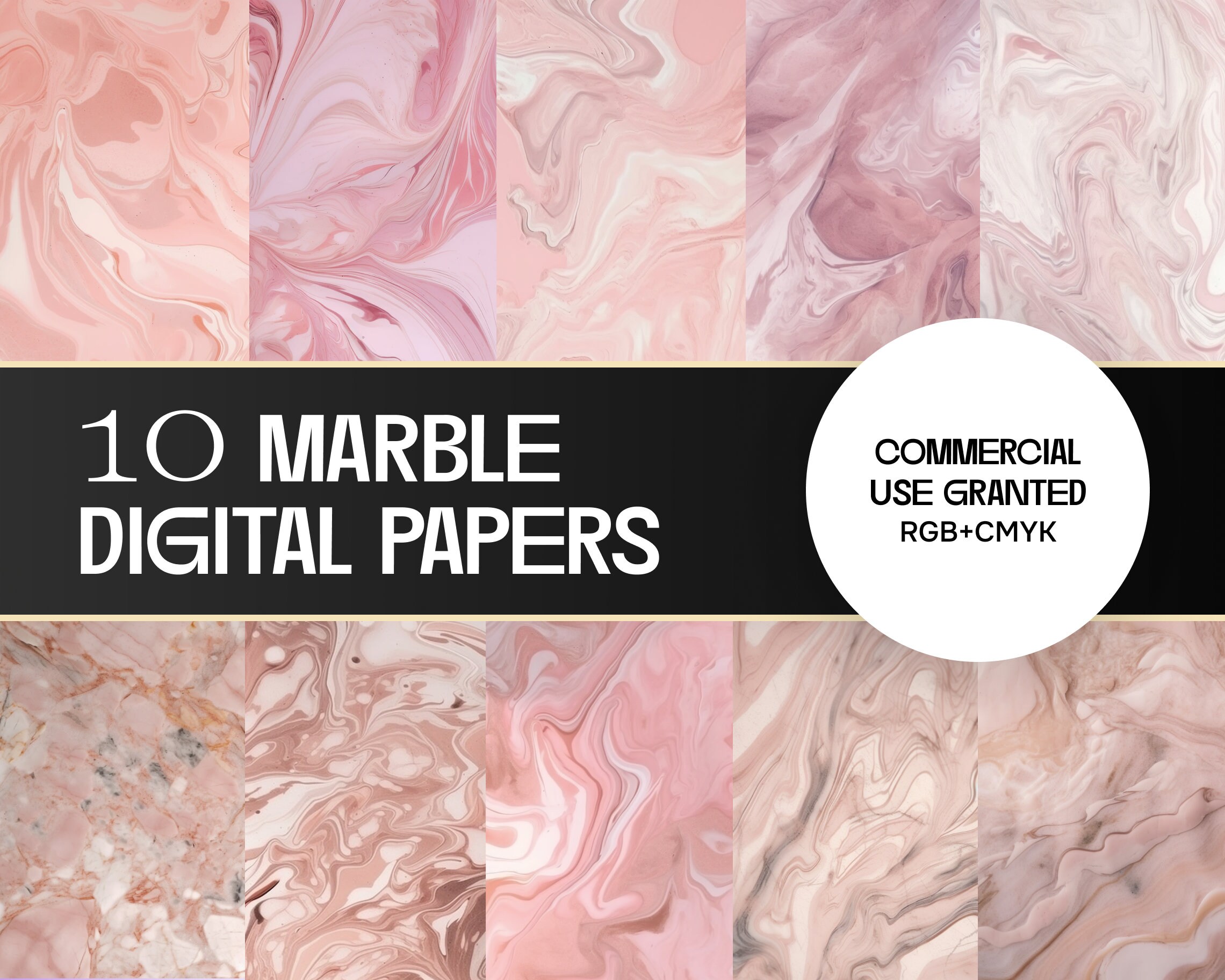 Pink Marble Texture Backgrounds Pink Marble Digital Paper Digital Files ...