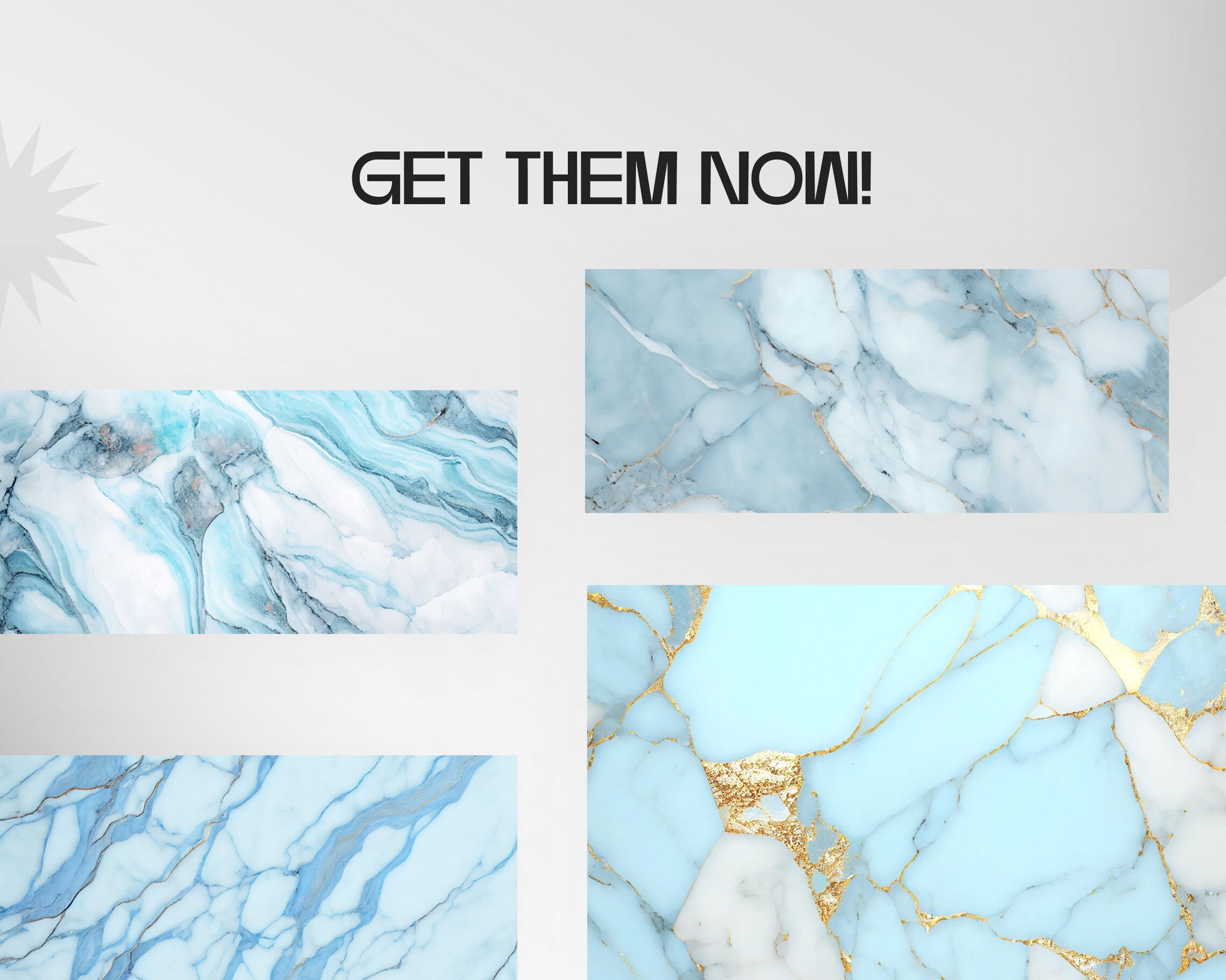 20 Blue Marble Digital Papers Marble Textures Texture for Scrapbooking ...