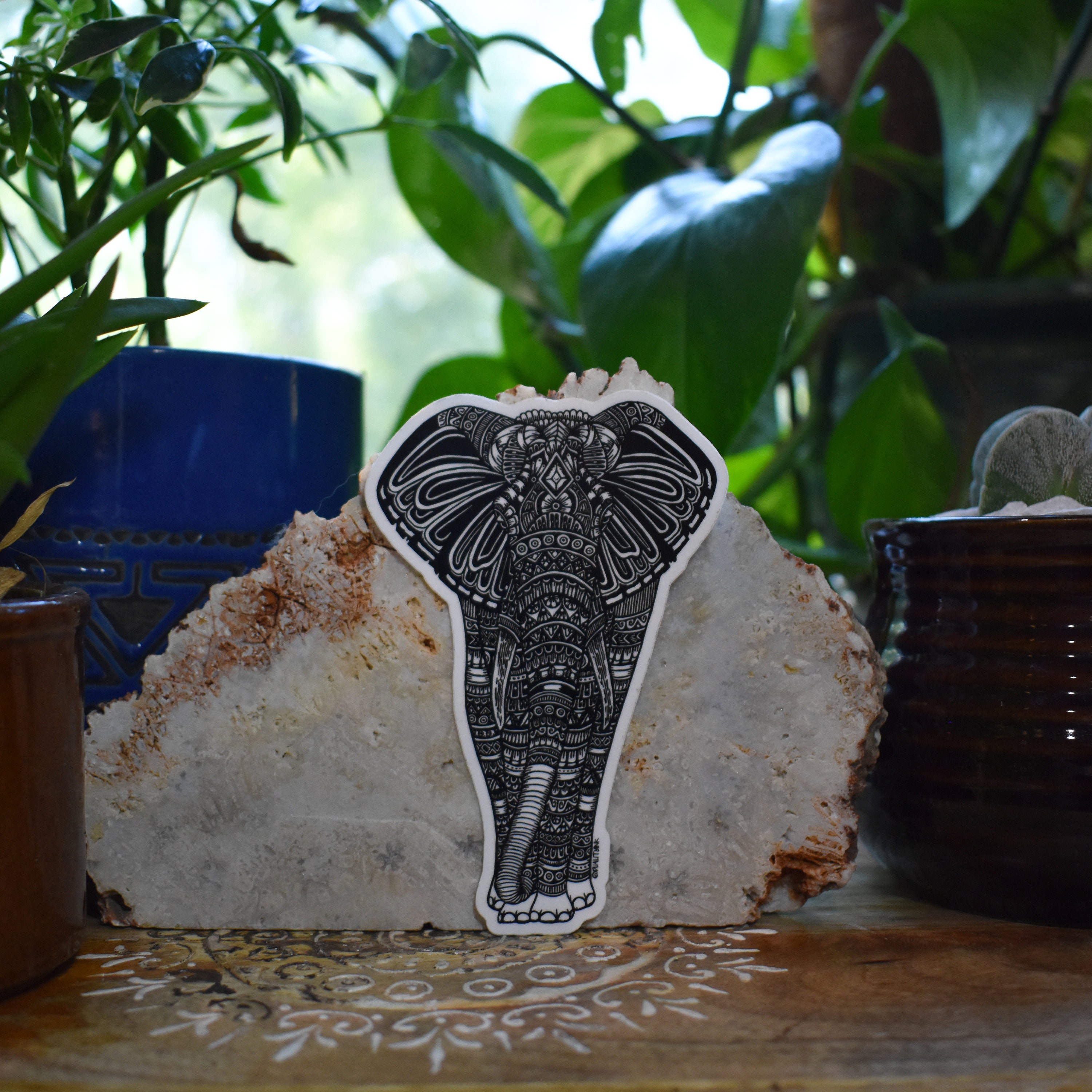 Animal Sticker Pack - Ink Drawing - Nature Artwork - Black and White ...