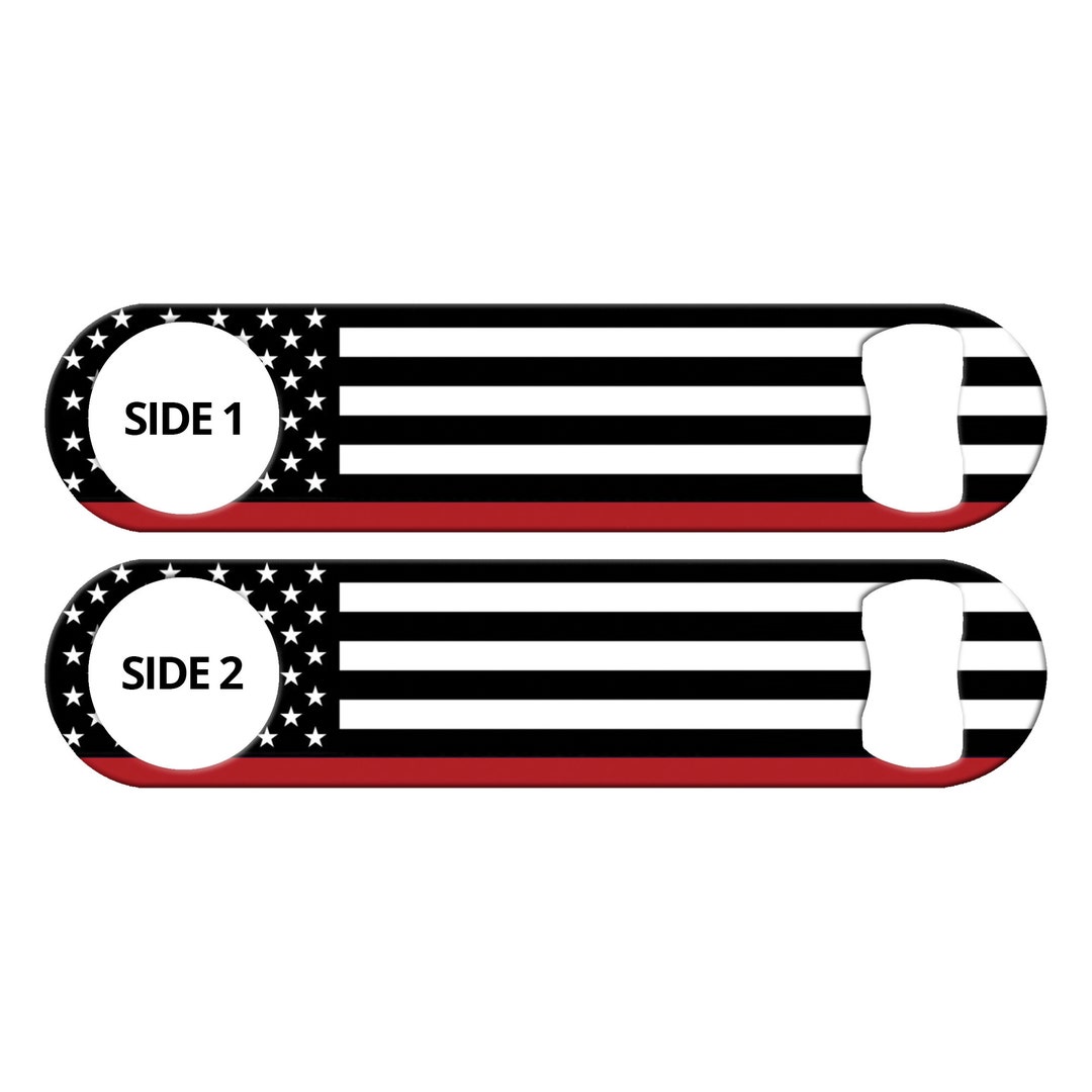 Firefighter Flag Bar Blade: Thin Red Line Bartender Bottle Opener - Etsy