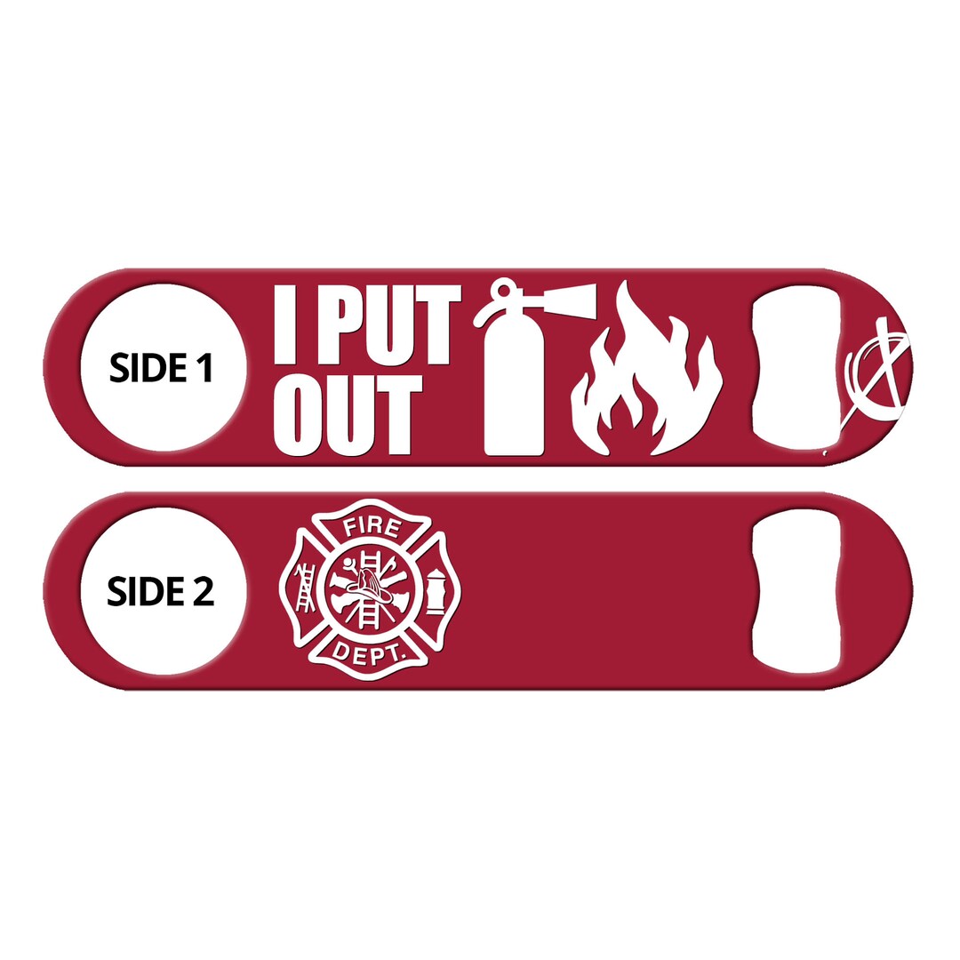 Firefighters Put Out Personalized Bartender Bottle Openers Funny Bar ...