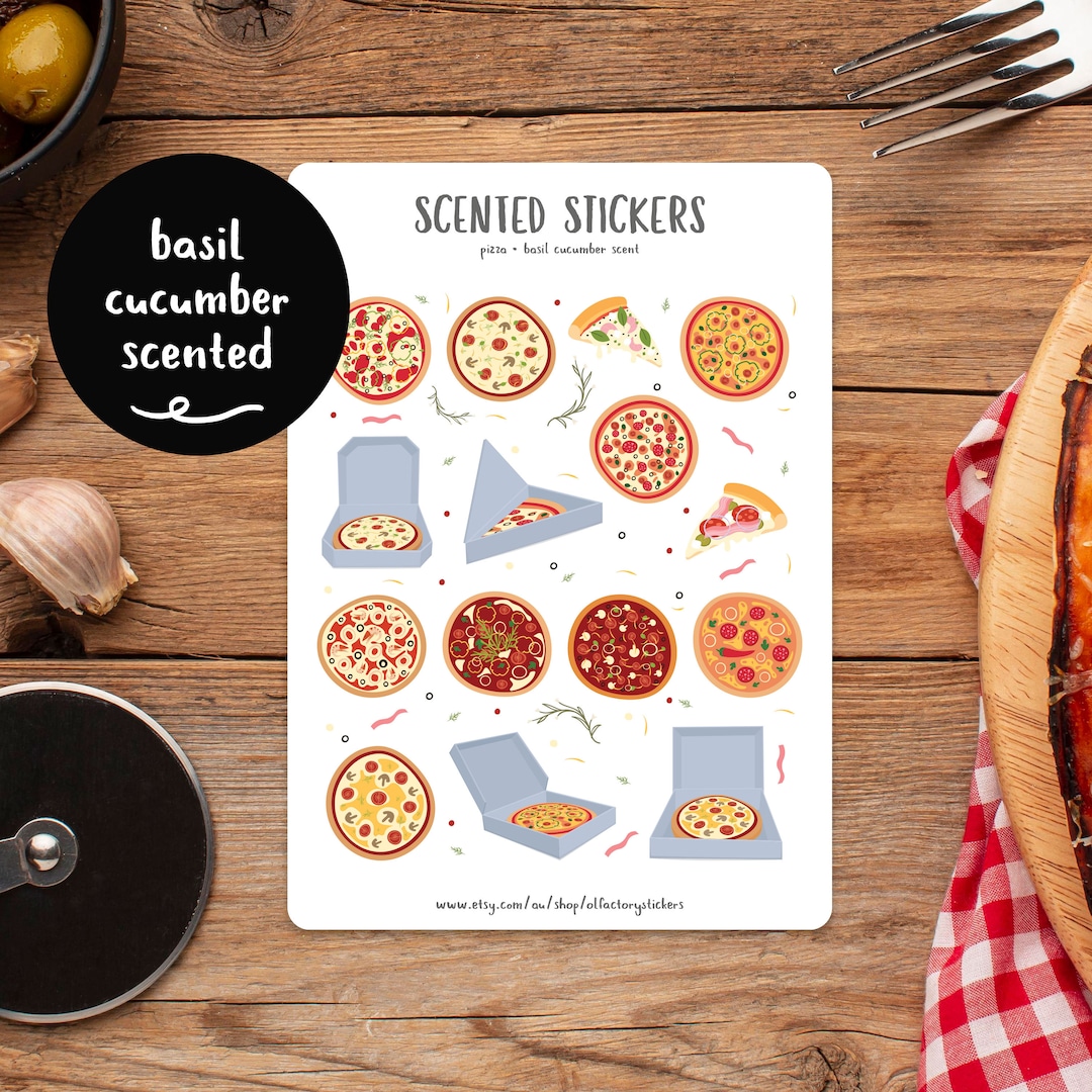 Pizza Stickers, Food Stickers, Junk Food Stickers, Scratch N Sniff ...