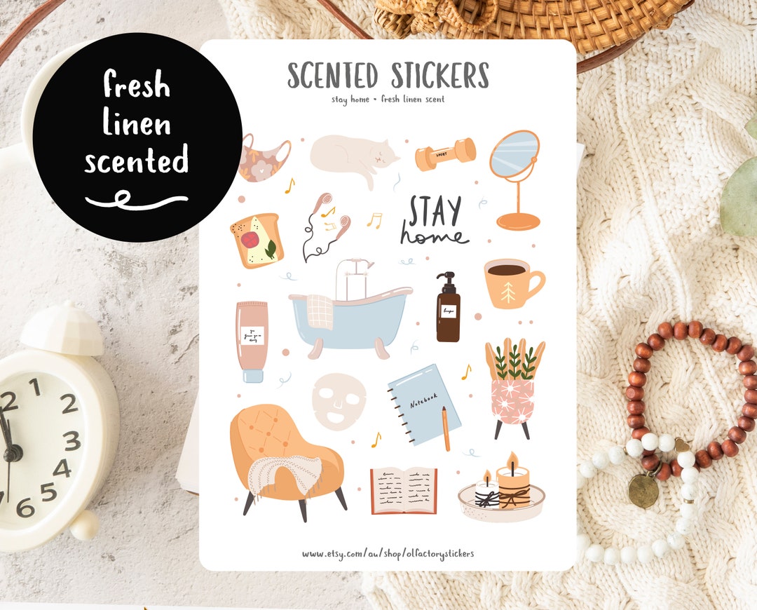Stay Home Stickers, Lockdown Stickers, Covid Quarantine Scented ...