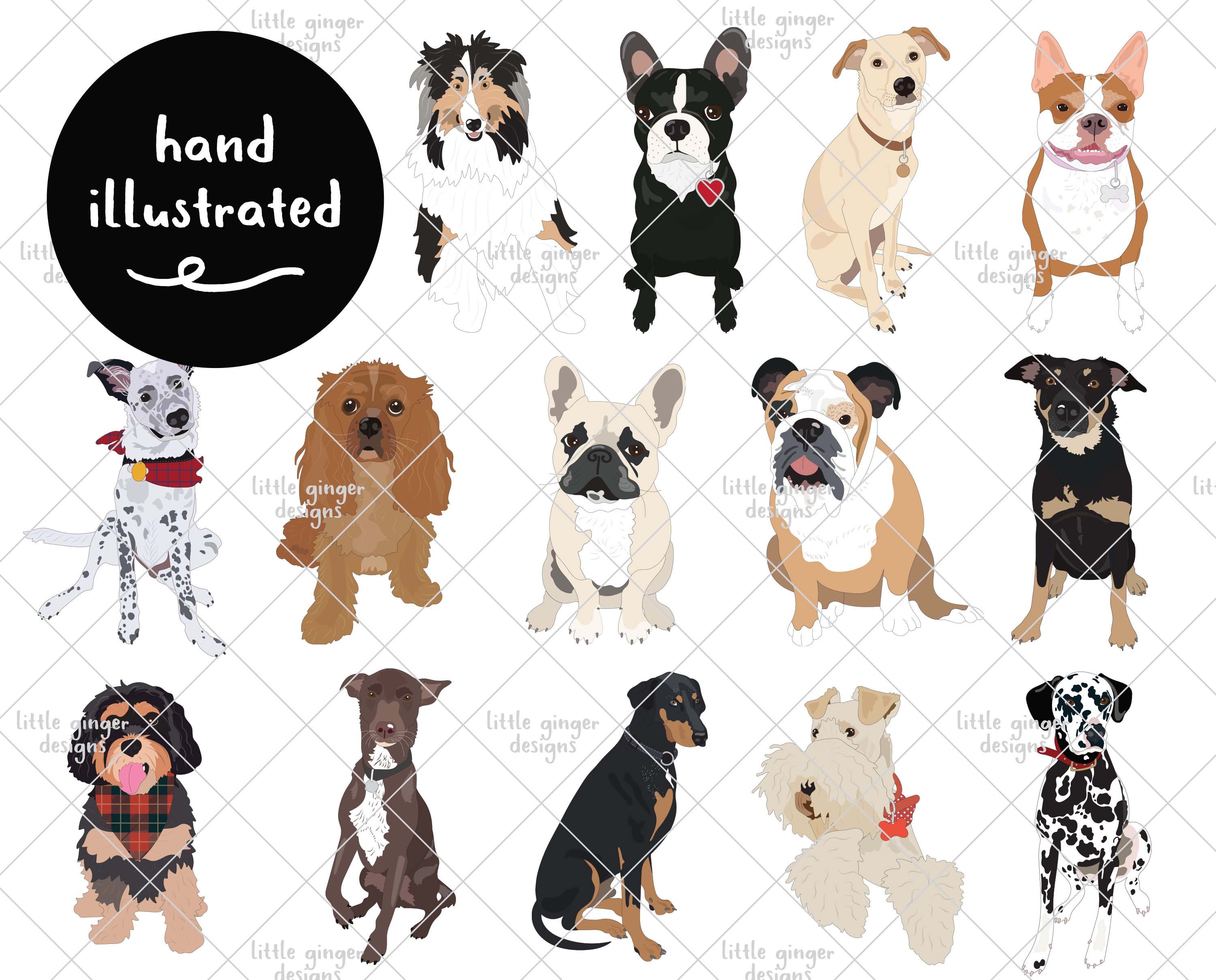 Dogs PNG Clipart Dog Clipart Animal Clipart Pets Clipart - Etsy