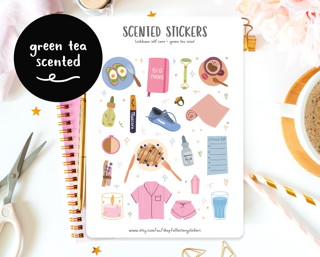 Lockdown Stickers, Self Care Stickers, Covid Quarantine Scented ...