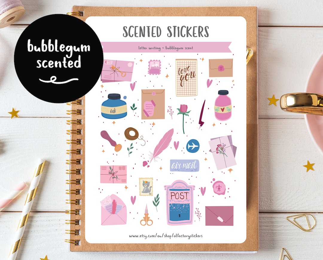 Hygge Letter Writing Stickers, Cute Scandi Stickers, Pen Pal Stickers ...