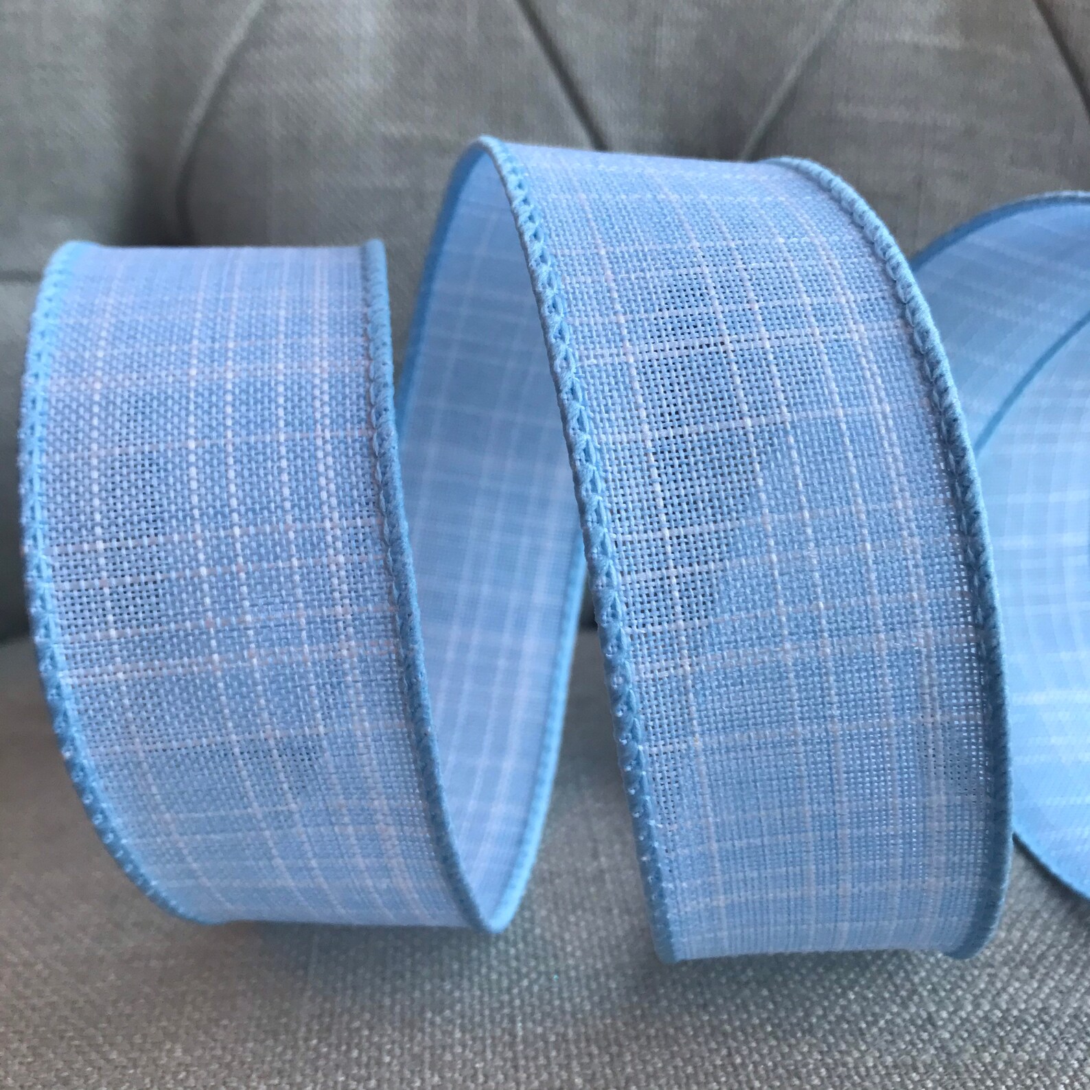 Wire Edged Ribbon 1.5 Wide Light Baby Blue Perfect Easter - Etsy