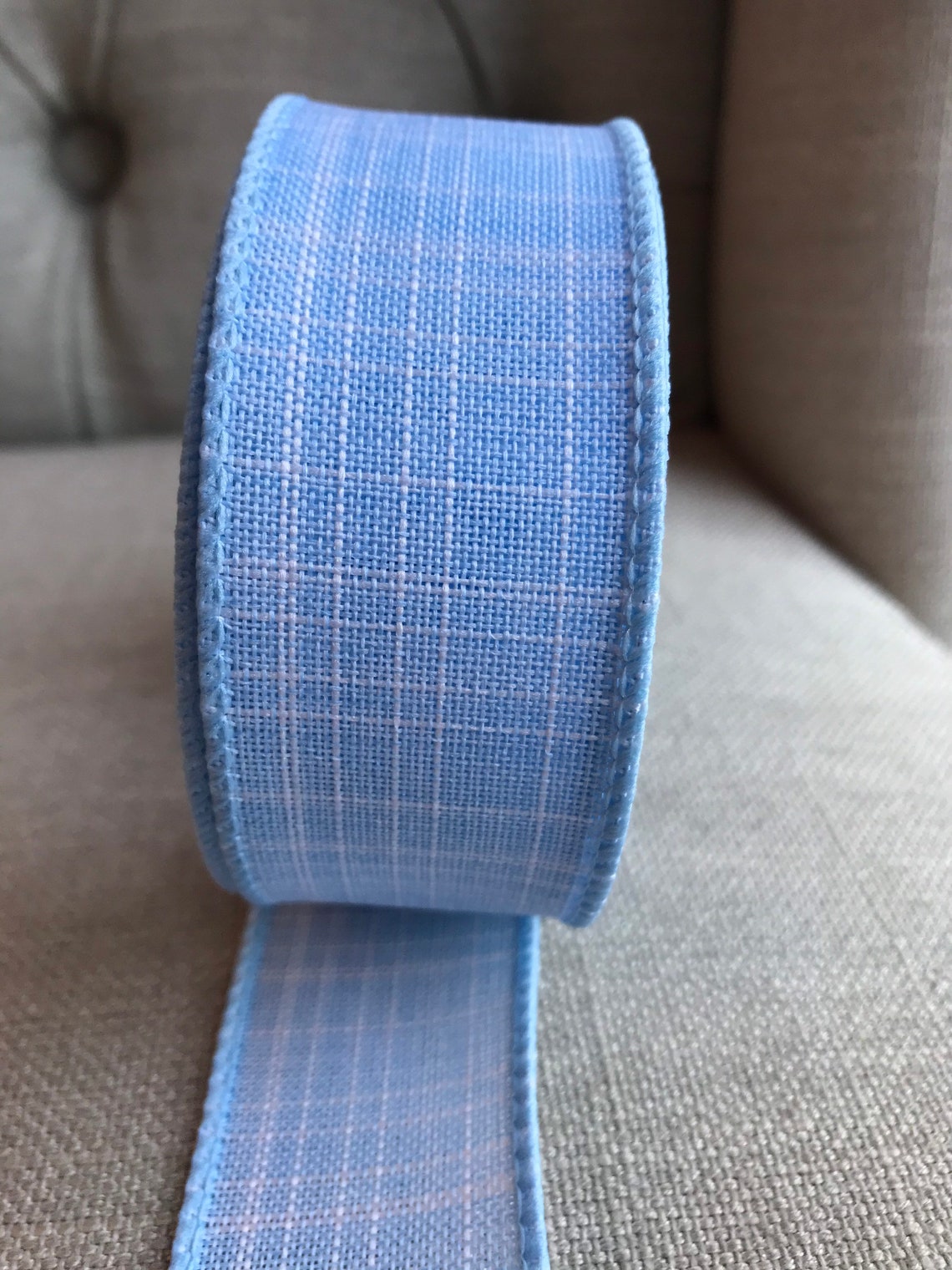 Wire Edged Ribbon 1.5 Wide Light Baby Blue Perfect Easter - Etsy