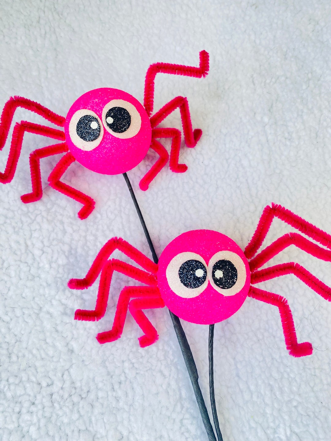 Pink Spider, Hallowen Pick, Halloween Spider, 26 Long, Wreath ...