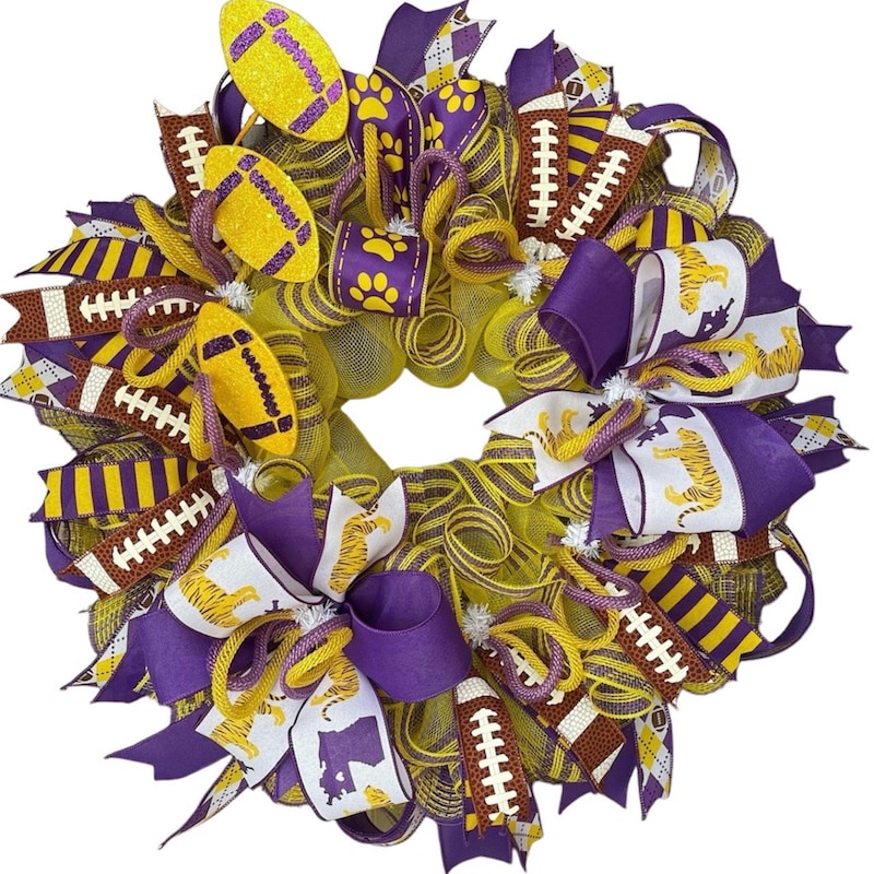 Lsu Wreath - Etsy