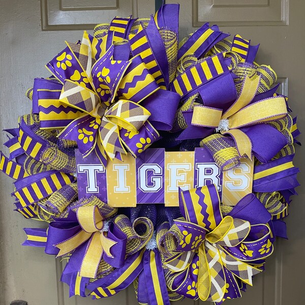 Lsu Wreath - Etsy