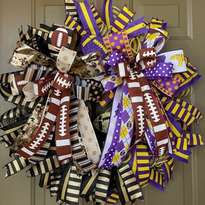 Saints Lsu Football Door Wreath House Divided Wreath - Etsy