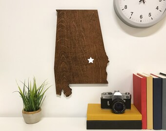 ANY STATE FREE Shipping Alabama Home Sign Alabama Wood - Etsy