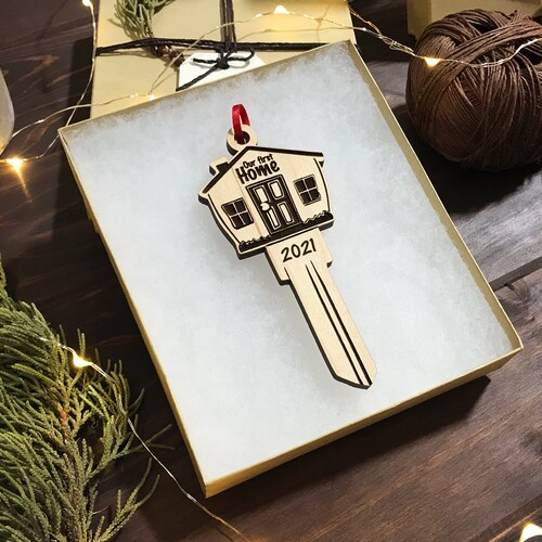 Key Shape Ornament New Home Ornament 2022 New House Ornament - Etsy
