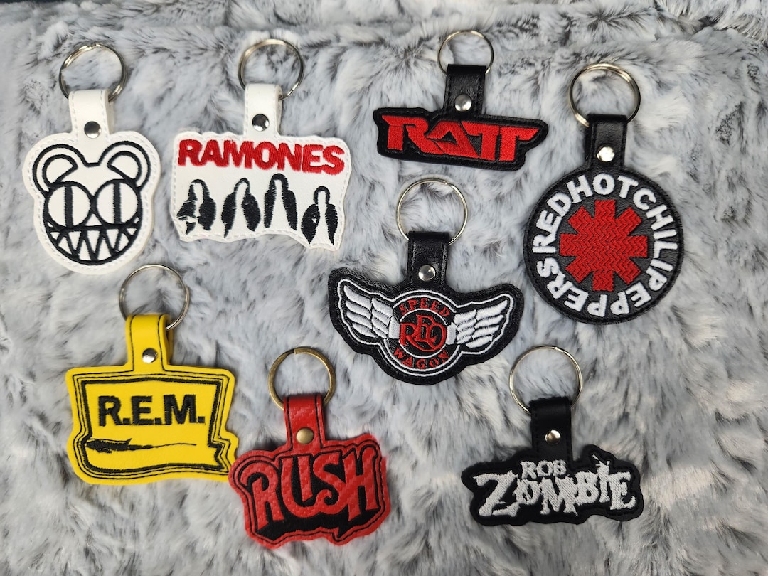 Band Key Fobs R-Z - Etsy